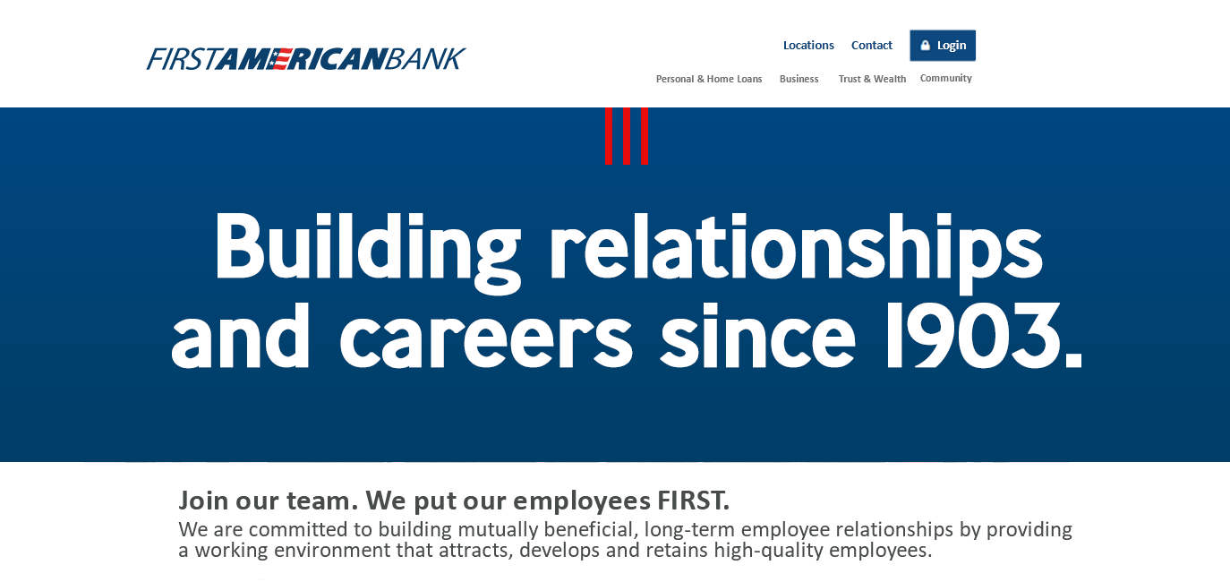 Job Listings - First American Bank Jobs
